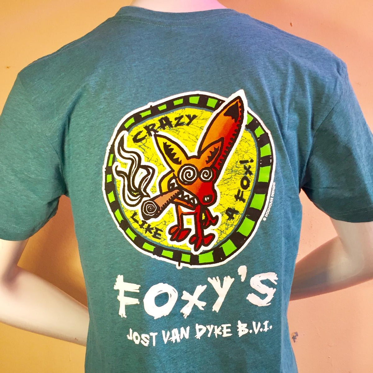 Foxy's 'Crazy Like a Fox' Short Sleeve Tee – Foxy's BVI