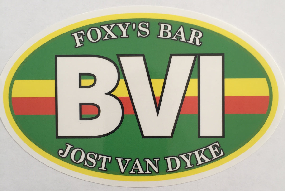 Foxy's ‘BVI’ Euro Sticker – Foxy's BVI
